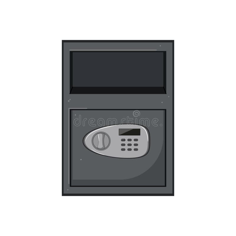 Storage Safe Cartoon Vector Illustration Stock Vector - Illustration of ...