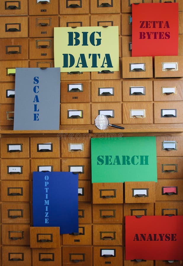 Storage and Search Big Data Stock Photo - Image of digital, catalog ...