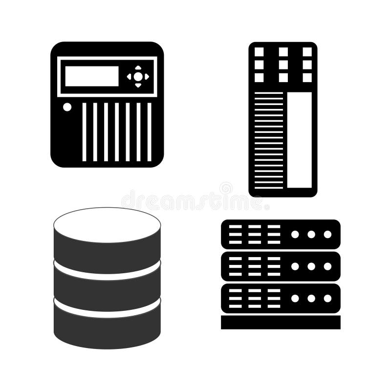 Storage server icon stock illustration. Illustration of data - 335352449