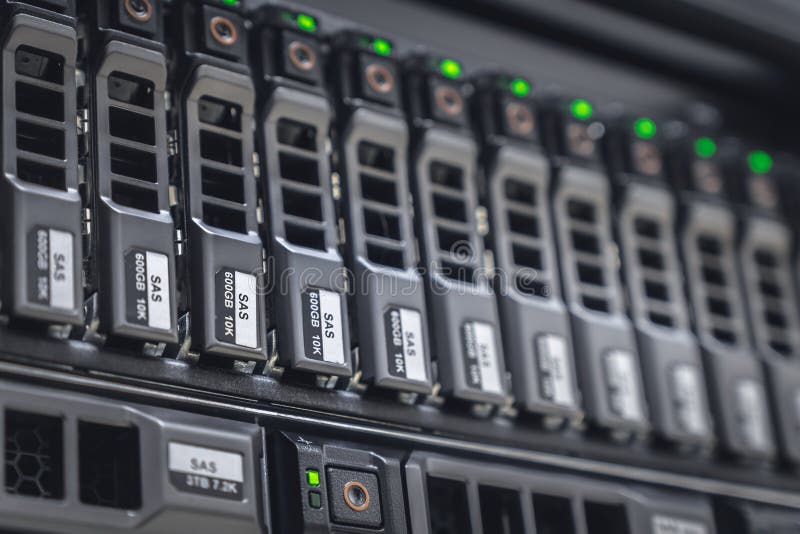 Storage Server Unit Supercomputer Clusters in Room Data Center Stock ...