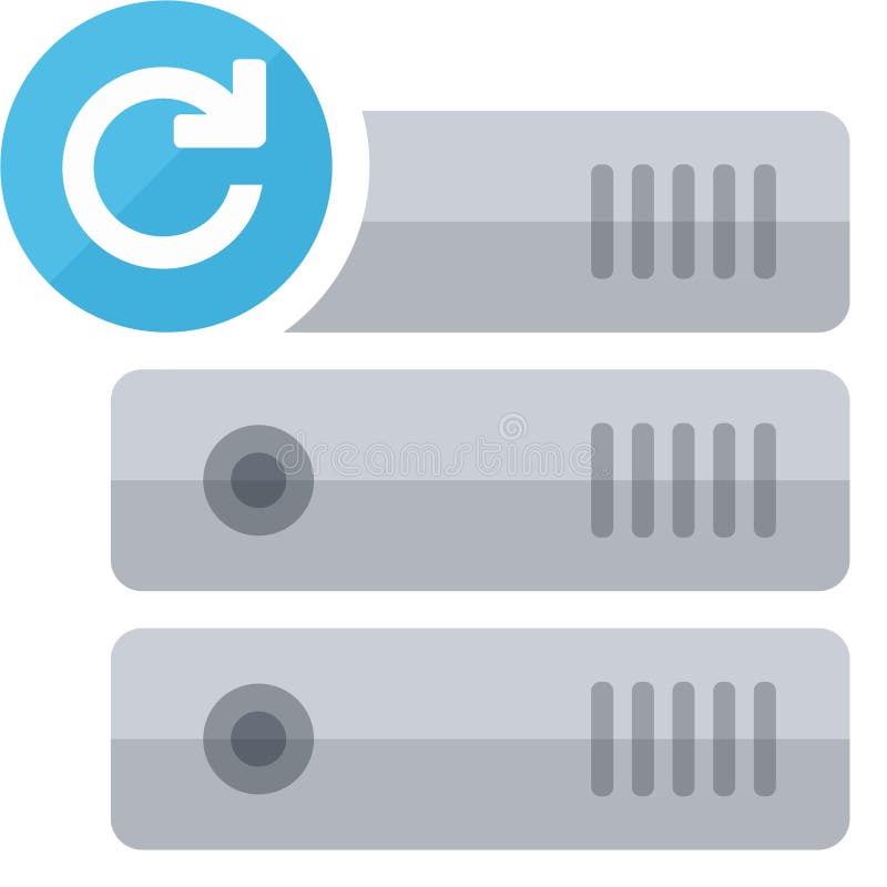 Storage Server Refresh Icon Image Stock Photo - Illustration of pattern ...