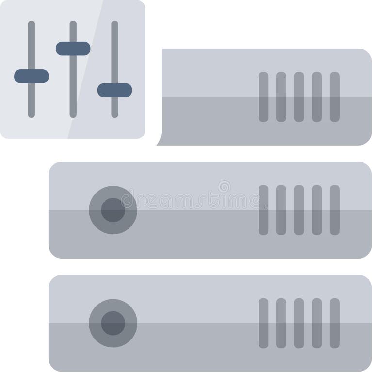 Storage Server Settings Icon Image Stock Image - Illustration of circle ...