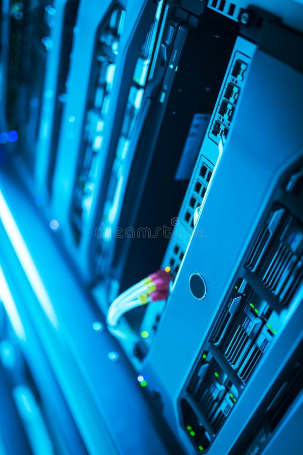 Storage Servers in Data Room Domestic Room Stock Image - Image of data ...
