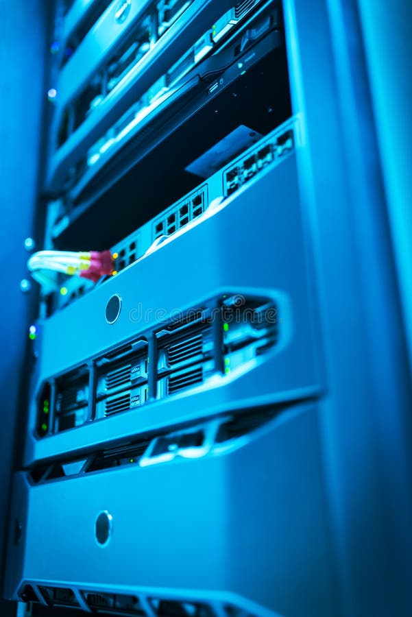 Storage Servers in Data Room Domestic Room Stock Photo - Image of data ...