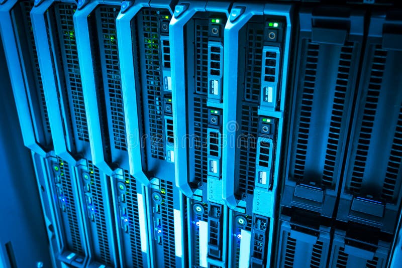 Storage Servers in Data Room Domestic Room Stock Photo - Image of ...