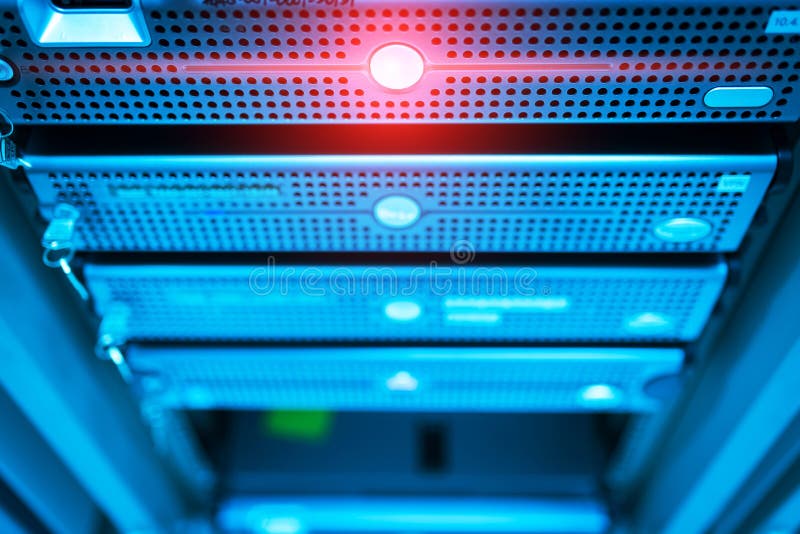 Storage Servers in Data Room Domestic Room Stock Photo - Image of cloud ...