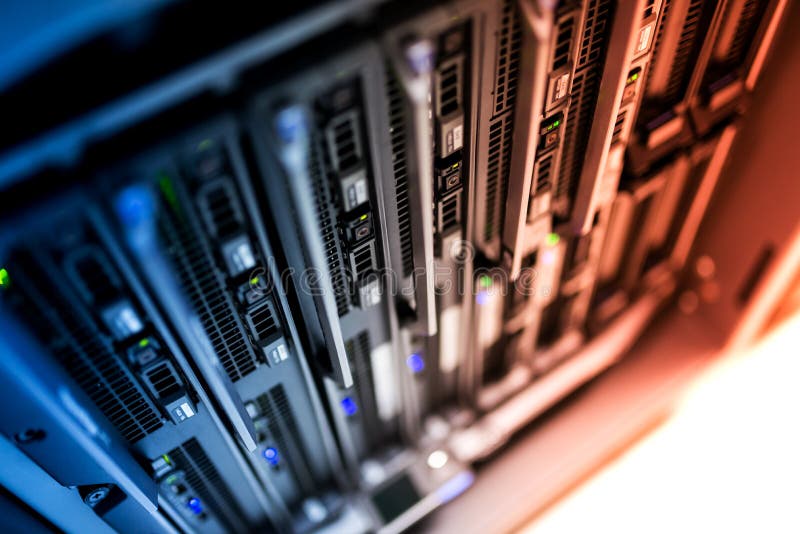 Storage Servers in Data Room Domestic Room Stock Photo - Image of ...