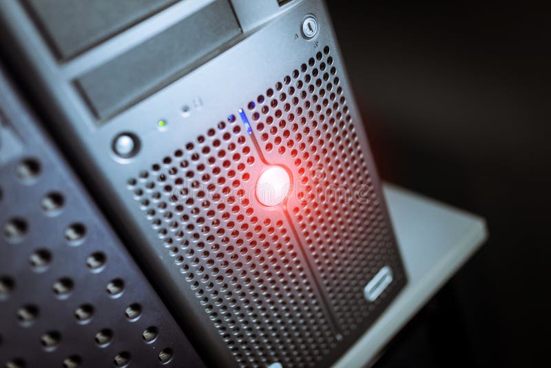 Storage Servers are Located in the Server Room of the Data Center. Back ...