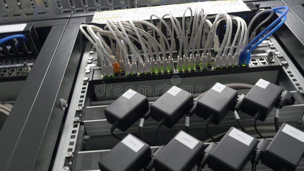 Storage Servers are Located in the Server Room of the Data Center. Back ...