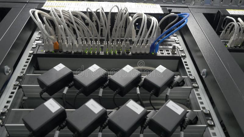 Storage Servers are Located in the Server Room of the Data Center. Back ...