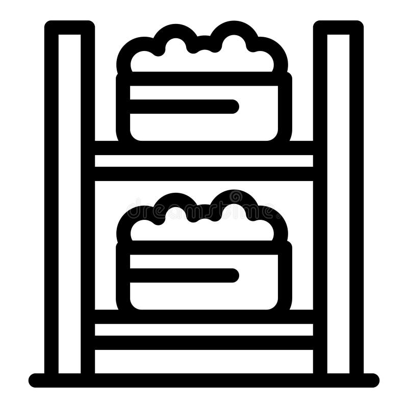 Storage Shelf Holding Two Cardboard Boxes Full of Cotton Stock ...