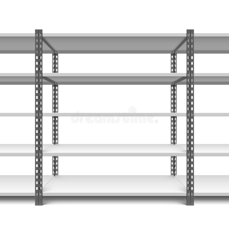 Storage shelves stock vector. Illustration of retail - 53689873