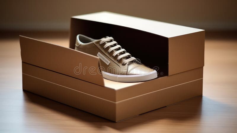 Storage shoe box template stock illustration. Illustration of organizer ...