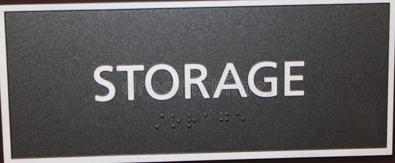 Storage sign stock photo. Image of blue, outdoor, signage - 15878014