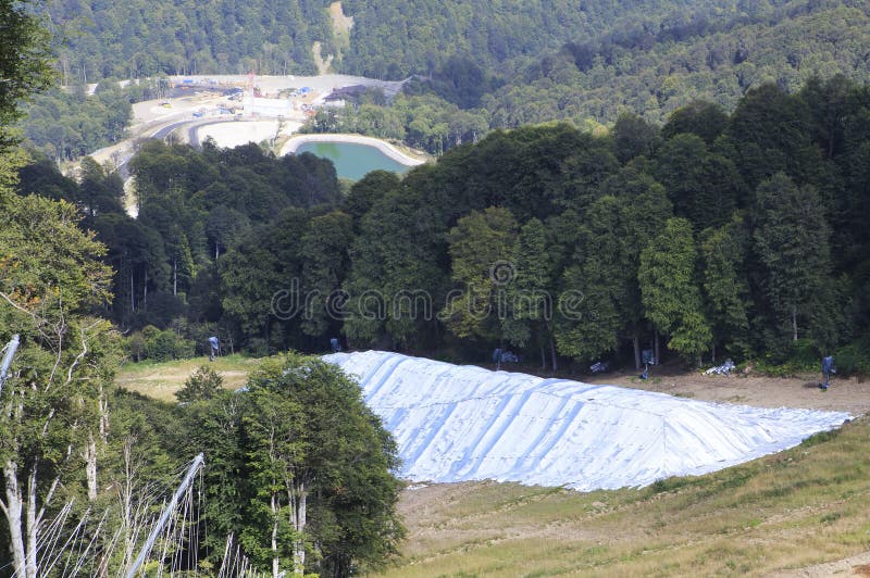 Storage of Snow in the Mountains Stock Photo - Image of nature ...