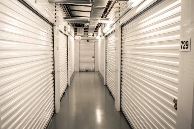 Storage spaces stock photo. Image of safe, secure, corridor - 76974352