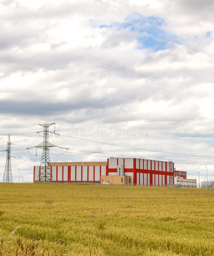 Storage of Spent Nuclear Fuel Stock Image - Image of building ...