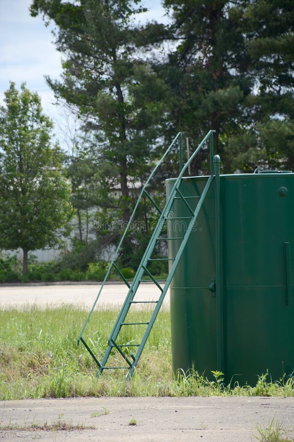 Storage tank stock image. Image of storage, tank, ladder - 54361517