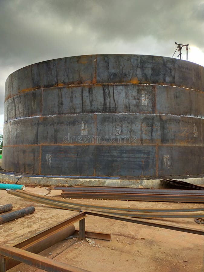 Storage Tank Industries Palm Oil Mill Stock Image - Image of tank ...