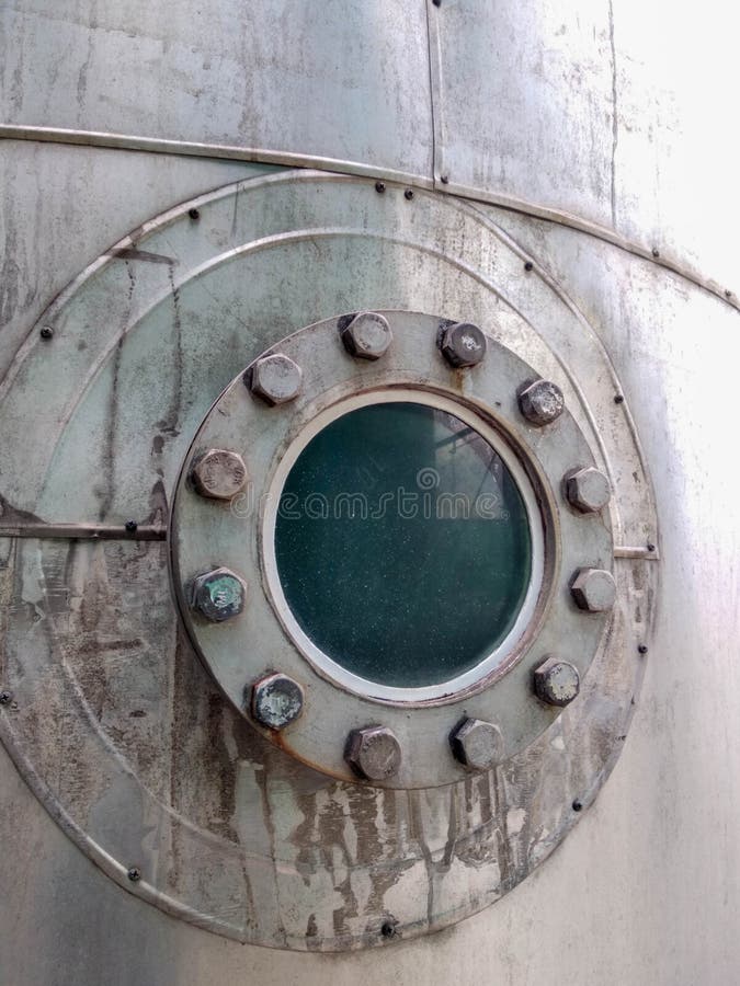 Storage Tank Observation Hole Stock Photo - Image of abstract, machine ...