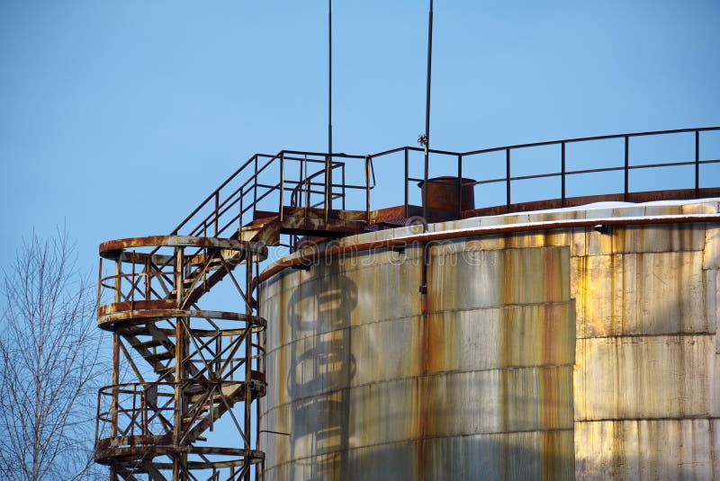 Storage tank stock photo. Image of rusty, technology - 87694386