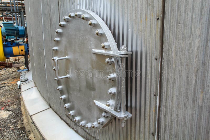 Storage tank tunnel stock image. Image of industrial - 68948081