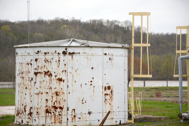 Rusted storage tank stock photo. Image of abandoned, eastern - 20729112
