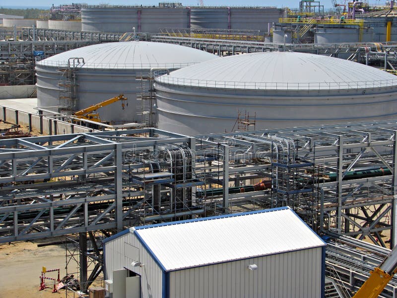Storage tanks stock photo. Image of pipe, environment - 26936656