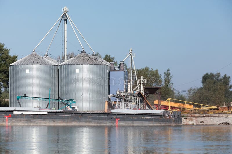 Storage Tanks with Bulk Loading Equipment Stock Image - Image of ...