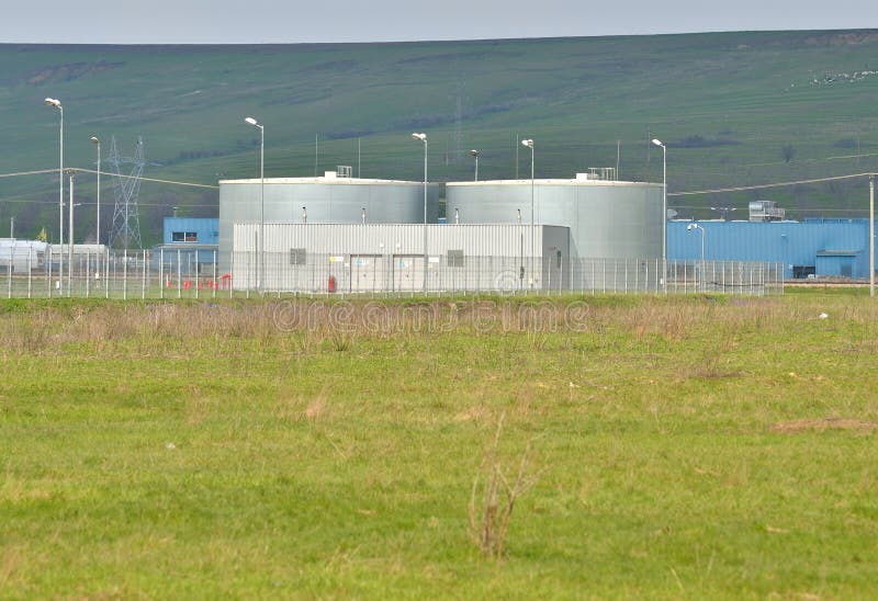 Storage tanks stock image. Image of industries, tank - 33679997