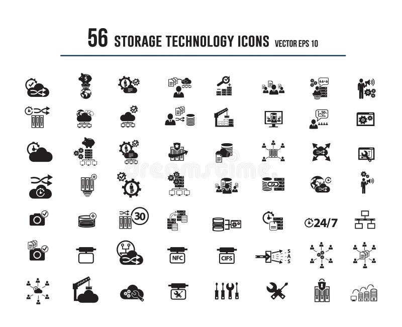 Computer icons stock vector. Illustration of icons, open - 24654981