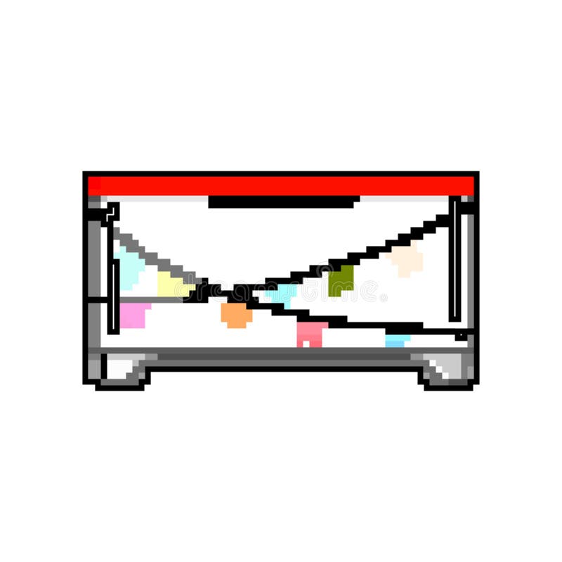 Storage Toy Box Game Pixel Art Vector Illustration Stock Vector ...