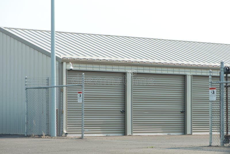 Storage Unit Facility stock image. Image of area, metal - 33119611