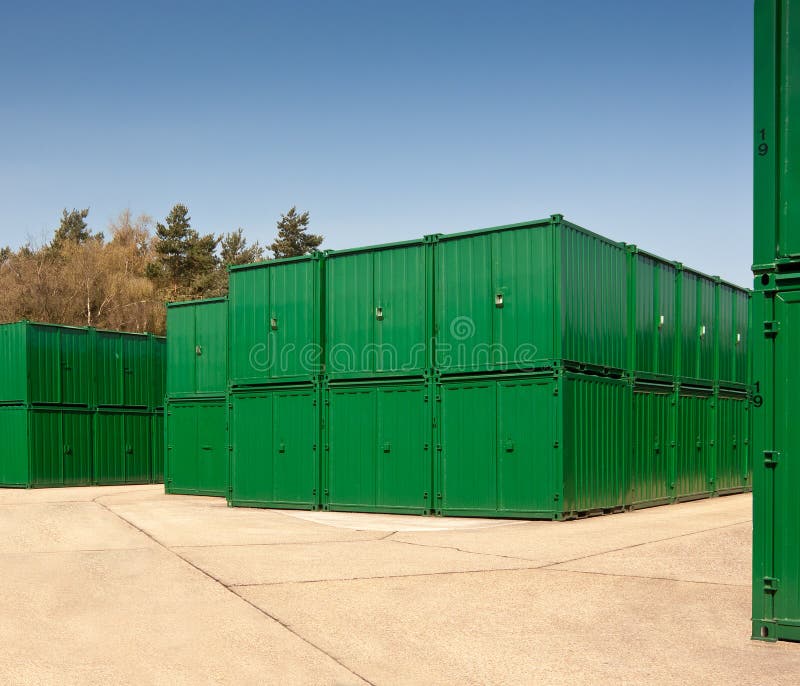 Storage Units stock image. Image of industrial, rental - 18615303