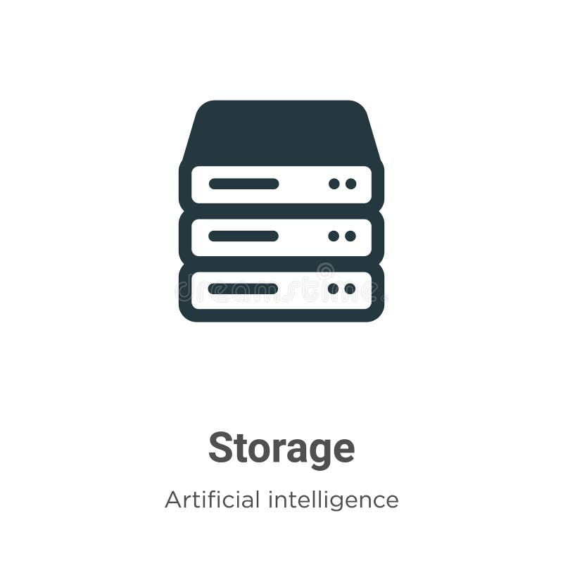 Storage Vector Icon On White Background Flat Vector Storage Icon Symbol Sign From Modern Big