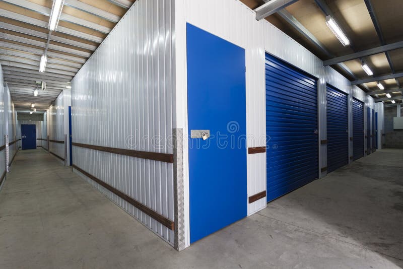 Self storage units stock image. Image of cargo, room - 40548597