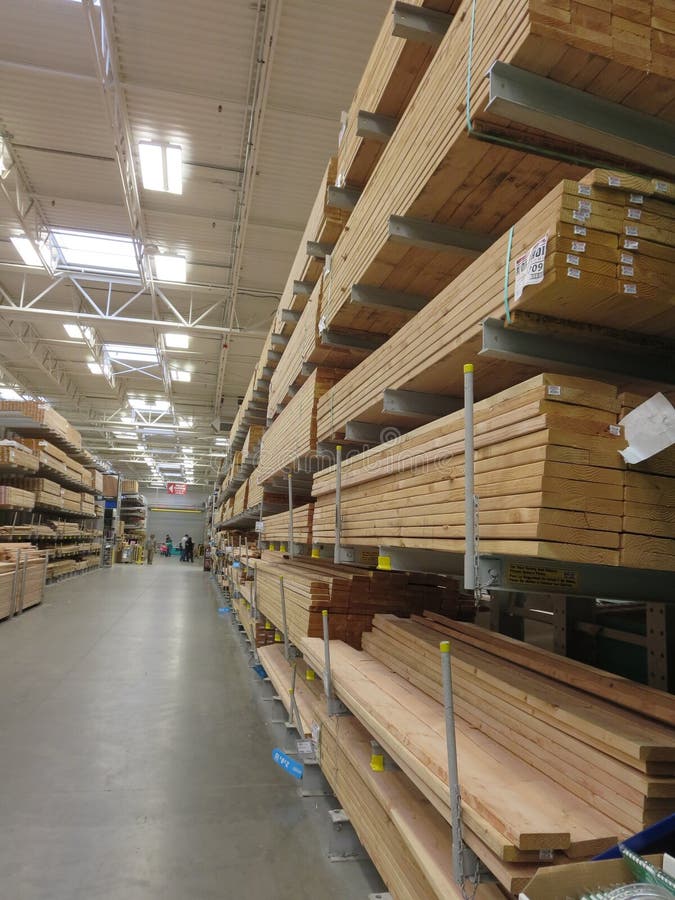 Storage of wooden planks stock photo. Image of planks - 48034044