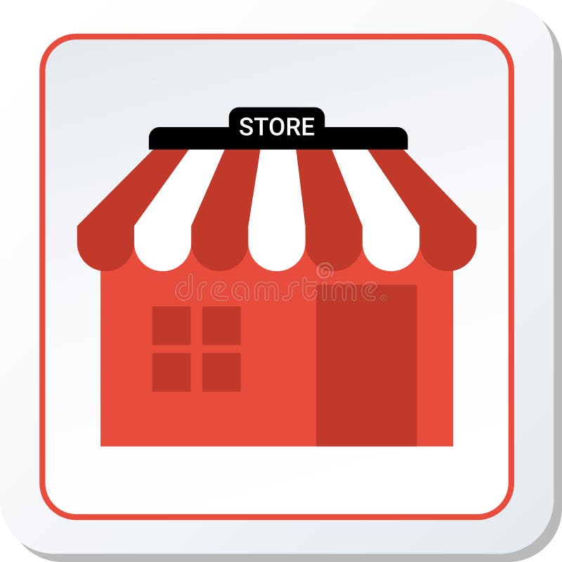 Shopping Store Icon Vector Graphic Illustration Representation Stock ...