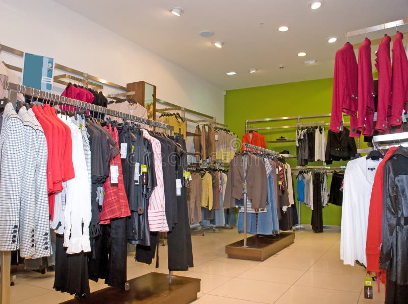Fashion store stock photo. Image of boutique, material - 2529654