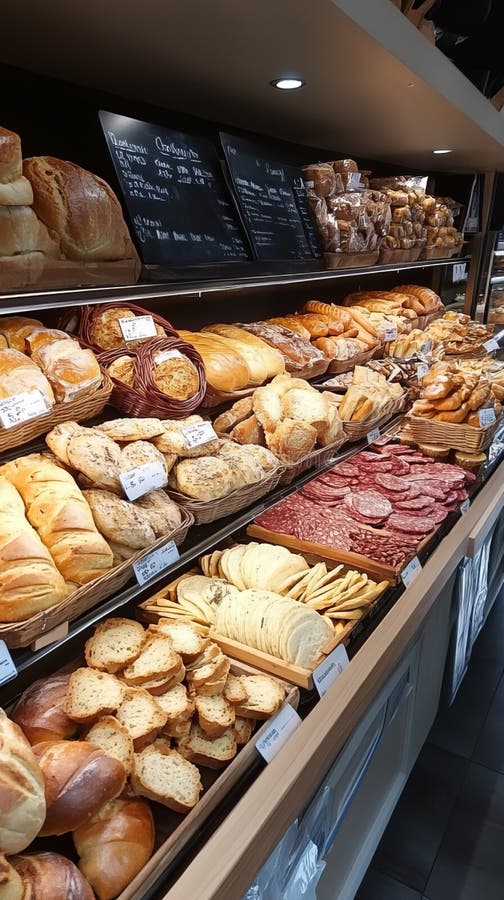 In-store Bakery and Deli stock illustration. Illustration of ...