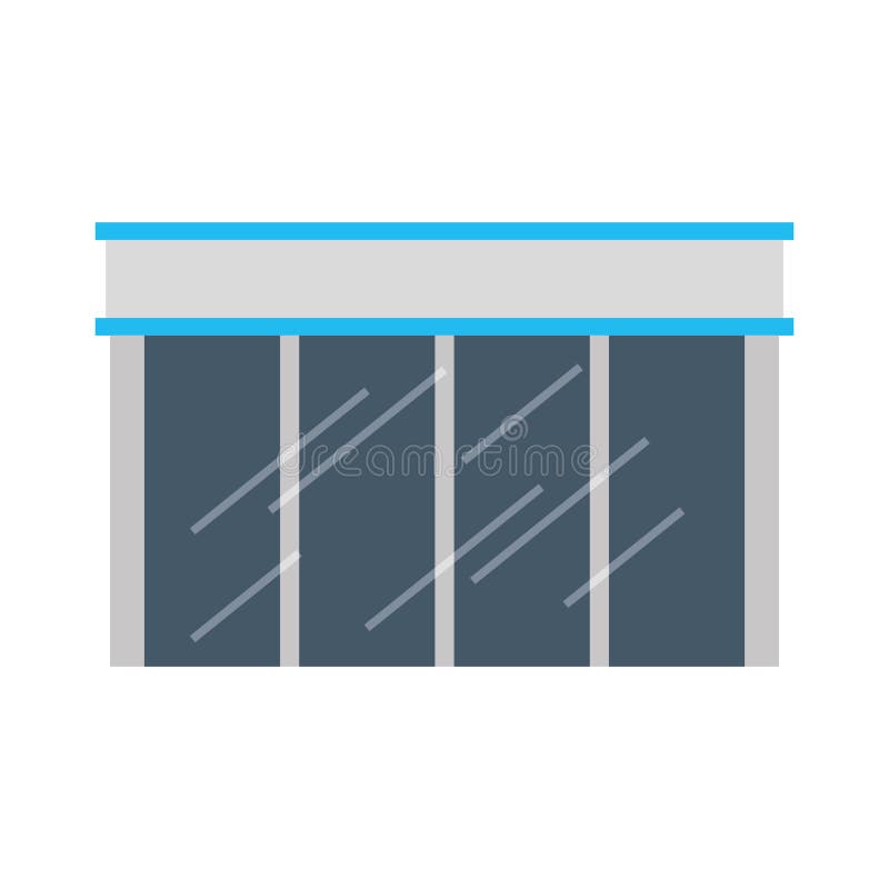Store building glass icon stock illustration. Illustration of design ...