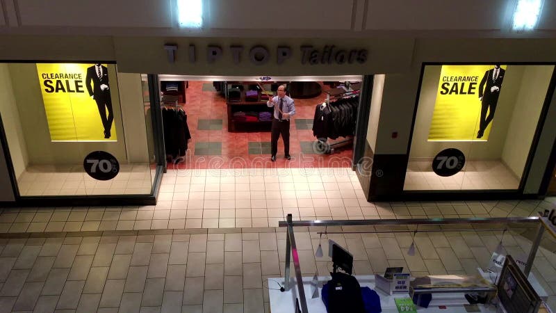 Store Closing Down at Night Inside Coquitlam Center Mall Stock Video ...