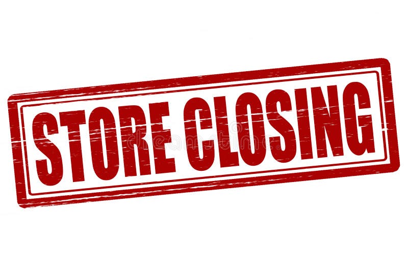 Store closing stock illustration. Illustration of close - 109906119