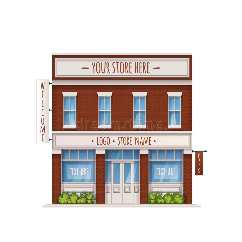 Store Color Illustration stock vector. Illustration of isolated - 73025718