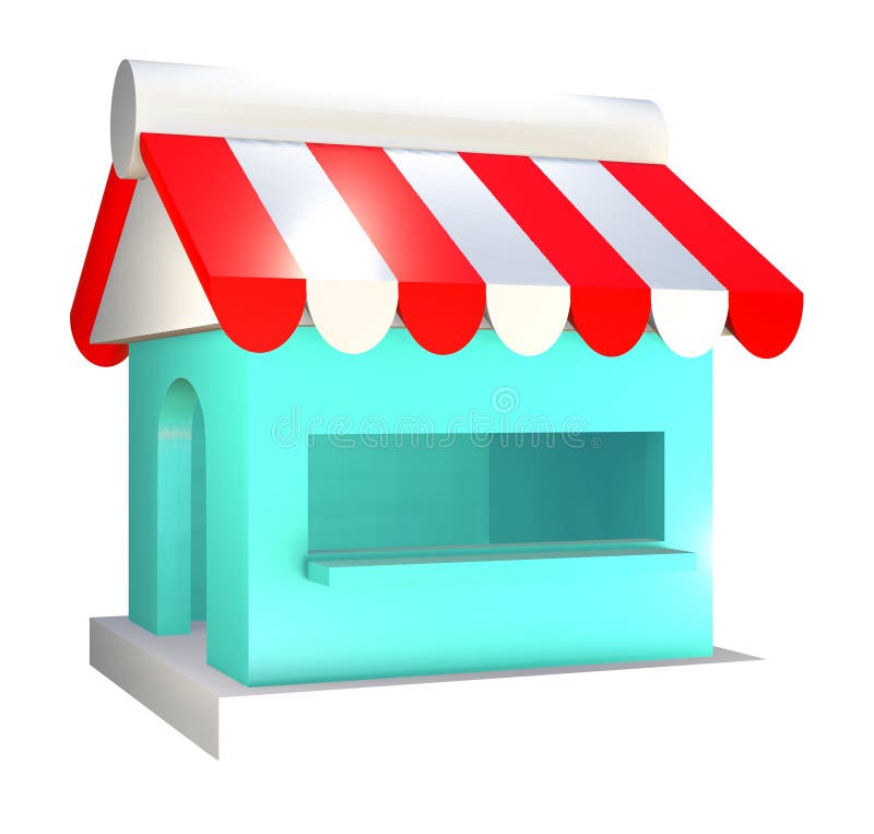 Store 3d Icon Transparent Illustration Stock Photo - Illustration of ...