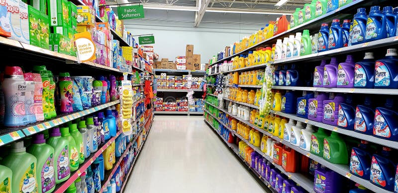 Store Detergent Display editorial photo. Image of photograph - 124560026