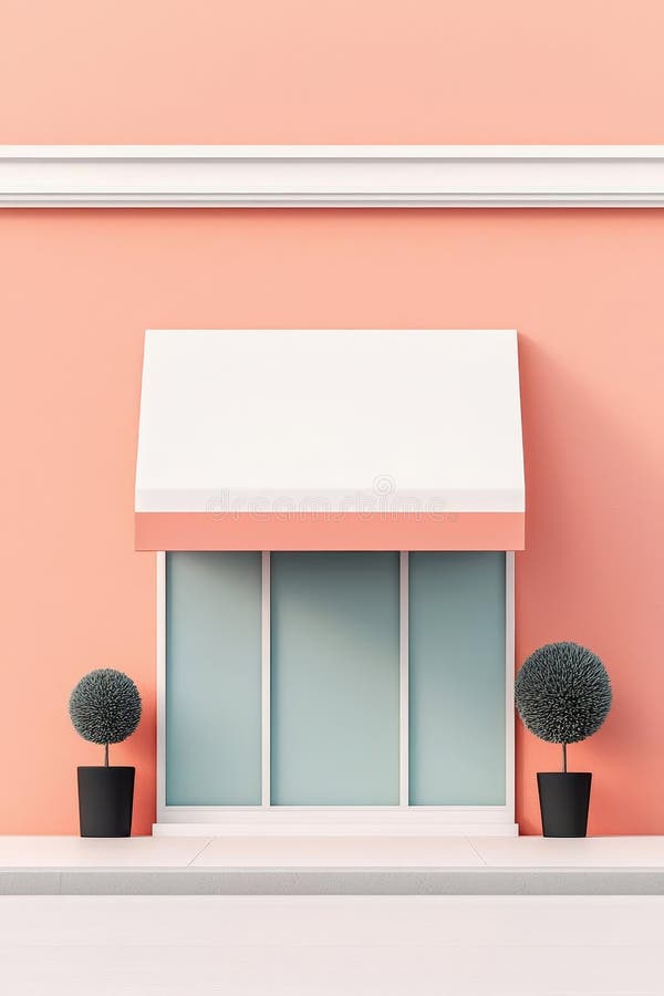 Store Entrance Flat Design Side View Black Friday Theme Watercolor ...