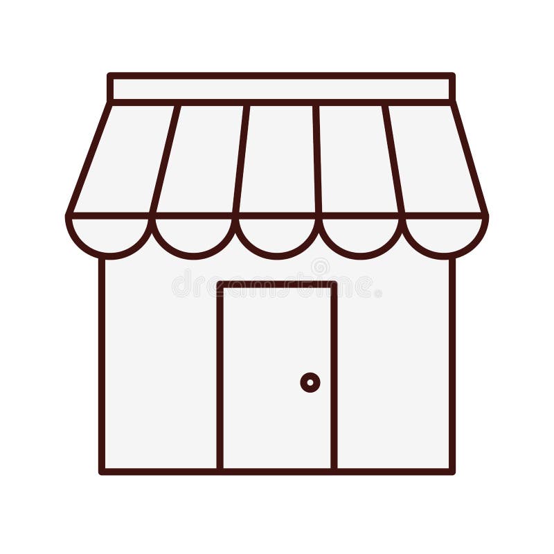 Store facade icon image stock illustration. Illustration of business ...