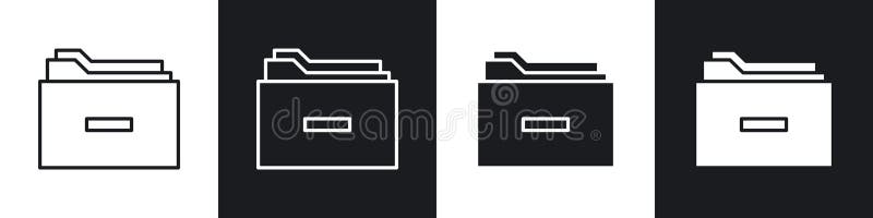 Store files vecor icon set stock vector. Illustration of logo - 340623209