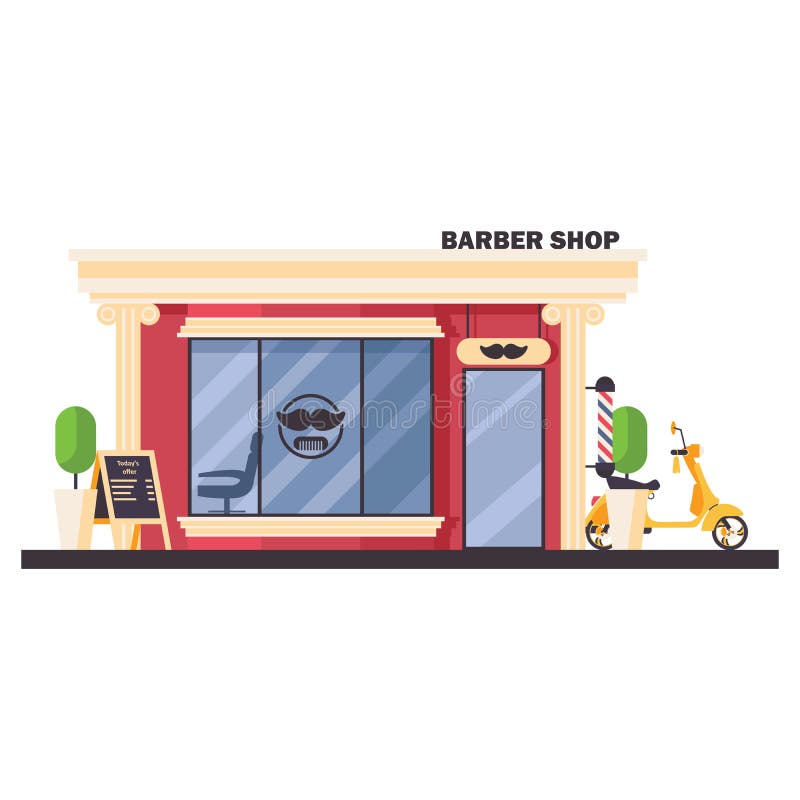Barber Shop Front Stock Illustrations – 799 Barber Shop Front Stock ...